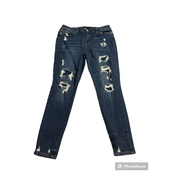 Judy Blue | Jeans | Judy Blue Skinny Hi Rise Distressed Patch Jeans 5 ...